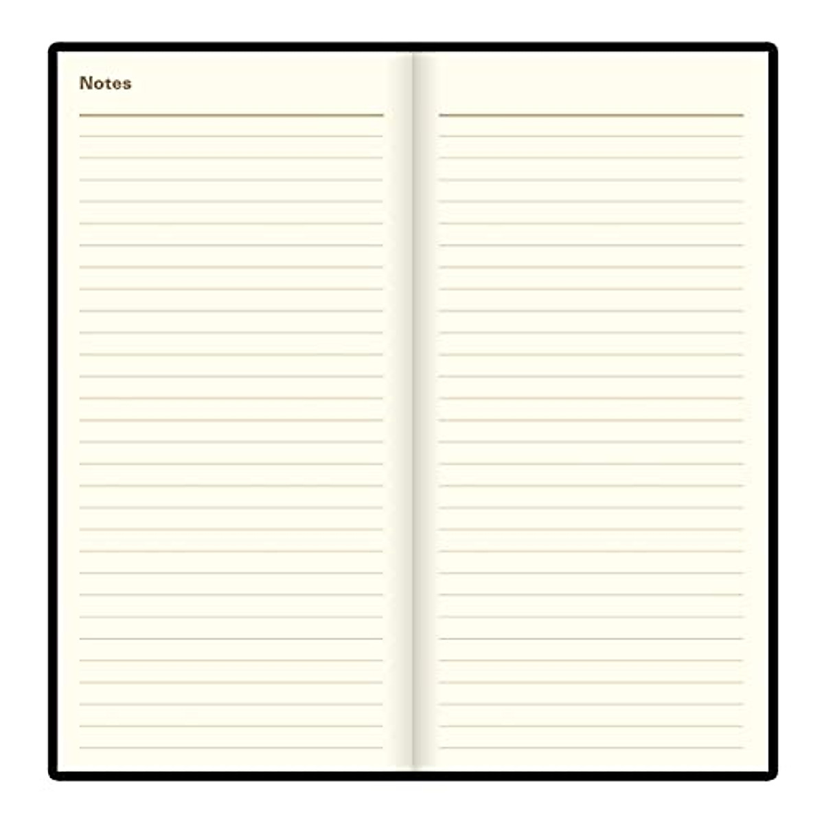 Letts of London Belgravia Weekly/Monthly Planner, 12 Months, January to December, 2024, Vertical, Slim Size, 6.625" x 3.25", Black (C33SUBK-24)