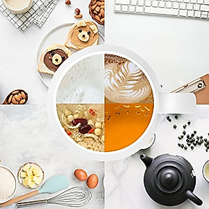 APEKX Auto On/Off Gravity-Induction Coffee Mug with Intelligent Temperature Control 113°F/45°C Cup Warmer Self-Heating with Wireless Charging Function Gifts for Home Office (Mug Included) White