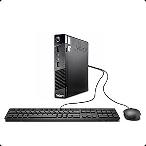 Lenovo Thinkcentre M93 Tiny Desktop, Intel Core i5-4670T 2.3GHz, 16GB DDR3, 256GB Solid State Drive, WiFi, Win10Pro (Renewed)