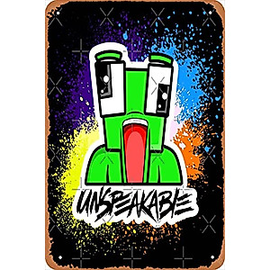 Yzixulet youtube play Funny Unspeak.able Poster Metal Sign Retro Home Decorative Vintage Tin Sign 12 x 8 Inch