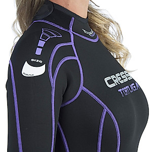 Cressi Tortuga 2.5 mm Lady, Black/Lilac, XL
