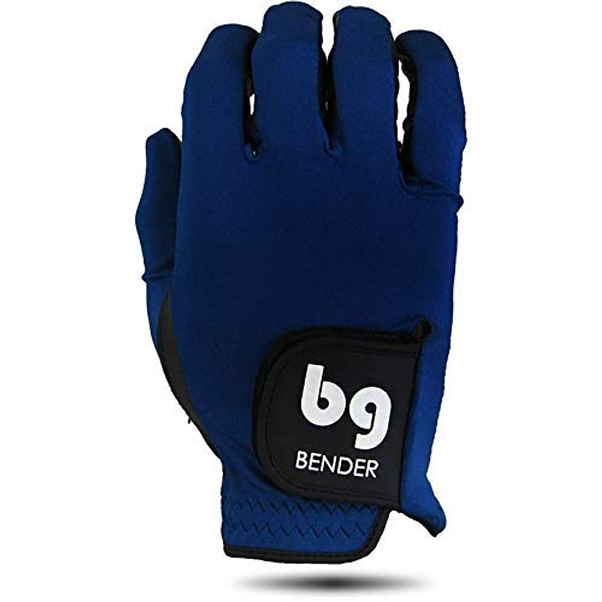 BG Bender Golf Glove | Wear On Right | (Navy, Mens Large)