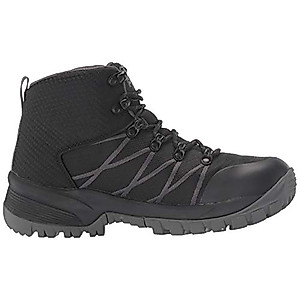 Propét Men's Traverse Hiking Boot, Black/Dark Grey, 09H 3E US