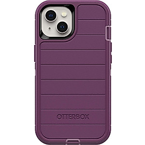 OtterBox Defender Series Screenless Edition Case for iPhone 13 Mini & iPhone 12 Mini (Only) - Holster Clip Included - Microbial Defense Protection - Non-Retail Packaging - Happy Purple