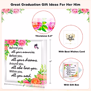 WhatSign Graduation Gifts for Her - 2024 Graduation Gifts for Kids Acrylic Keepsake Paperweight Middle High School College Graduation Gifts for Her Him