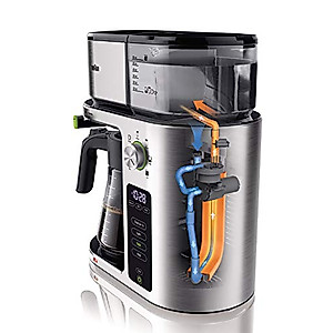 Braun MultiServe Coffee Machine 7 Programmable Brew Sizes / 3 Strengths + Iced Coffee, Glass Carafe (10-Cup), Stainless Steel, KF9070S