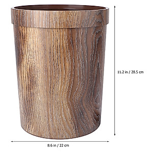 HOLIDYOYO Home Trash Can Wastebasket Garbage Bin Bedroom Living Room Kitchen Bathroom Office Container Home Use
