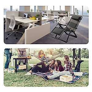 ABaippj Padded Zero Gravity Lounge Chair Patio Adjustable Reclining for Outdoor Yard Porch