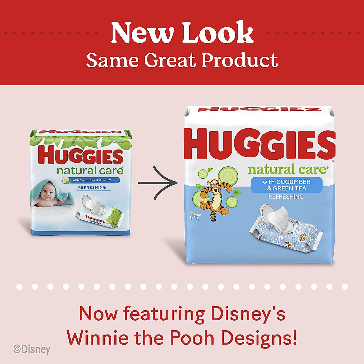 Huggies Natural Care Refreshing Baby Wipes, Scented, 1 Refill Pack (184 Wipes Total)