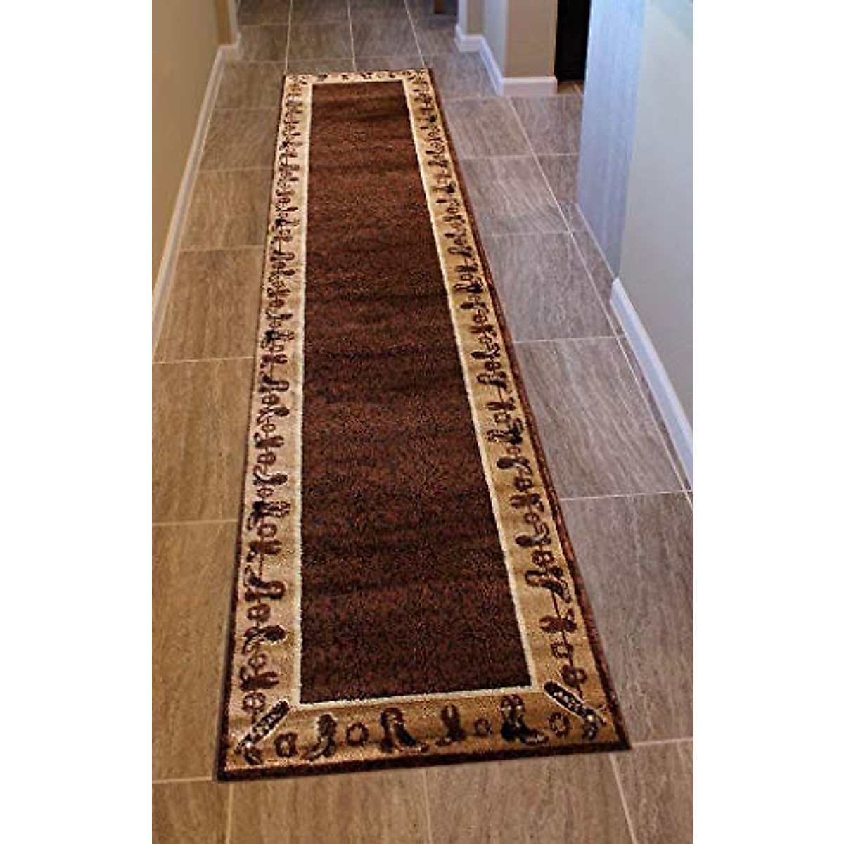 Cowboy Runner Area Rug Design L 375 (2 Feet 4 Inch X 10 Feet 9 Inch) Runner
