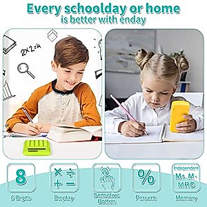 50 Pieces Pocket Calculator Bulk Basic Calculator Small 4 Function Calculator Battery Powered Handheld Kids Calculator Mini Calculators for Students Desktop Primary School Home Office, 2 Styles