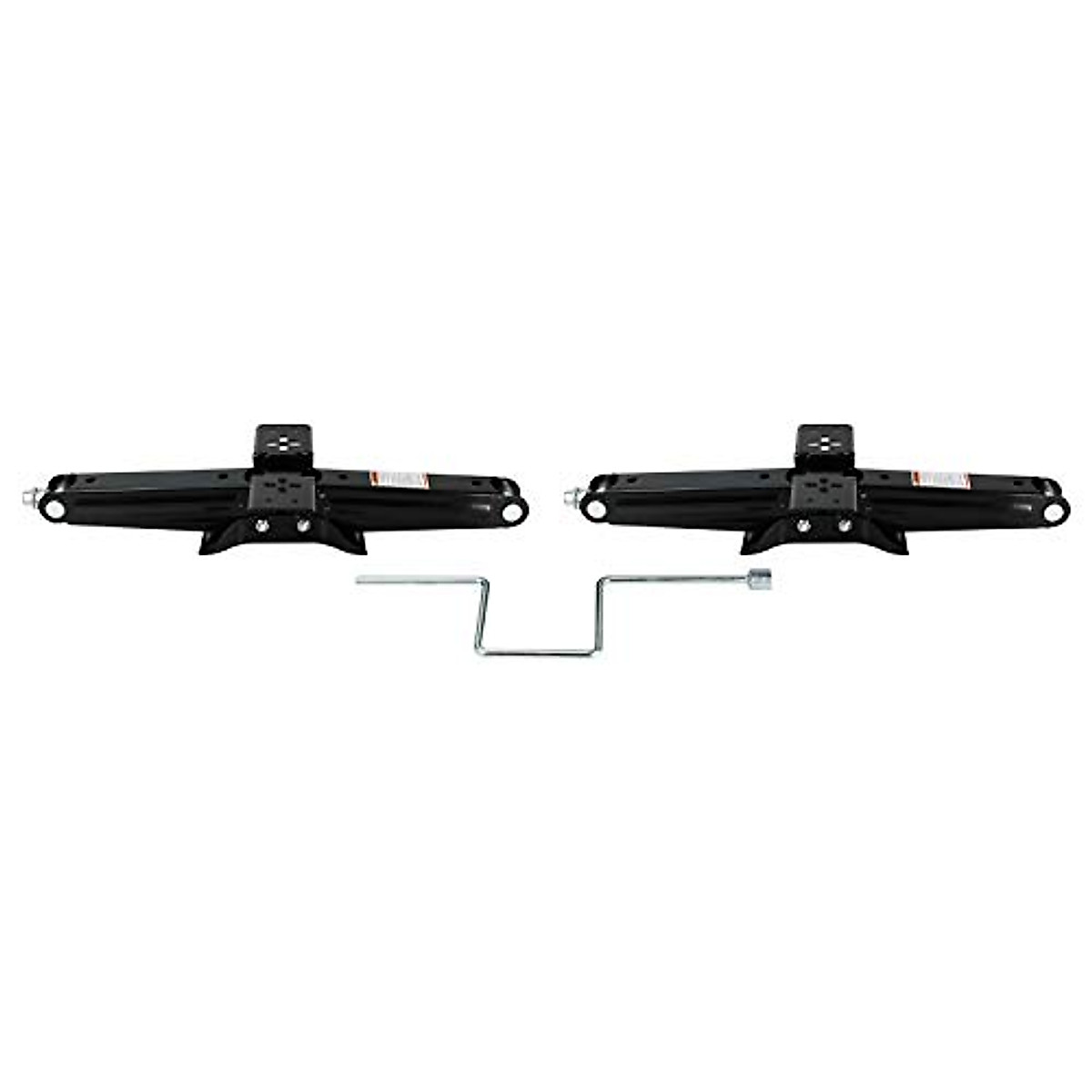 Quick Products QP-RVJ-S24 RV Stabilizing and Leveling Scissor Jack, 5,000 lbs. Max, 24" - Pair, Silver