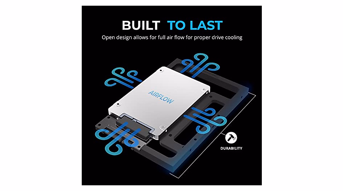 SABRENT 2.5” SSD & SATA Hard Drive to Desktop 3.5” SATA Bay Converter ...