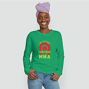 MMA Gift Idea for Martial Arts Practitioners No Therapy Required Grey and Muticolor Unisex Long Sleeve T Shirt