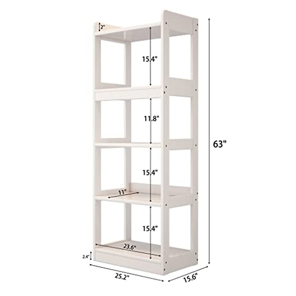 BALANBO 5-Bookshelf Cube Simple Shelf Display Rack Multifunctional Storage Display Rack Suitable for Home Office Living Room Decoration-White…