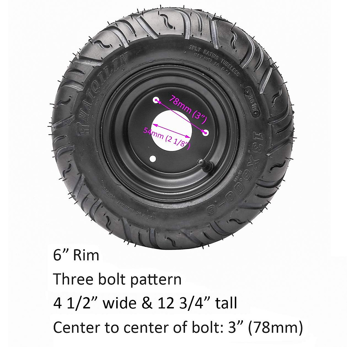 YC Yier 29" Go Kart Rear Axle Kit +Front End Steering Shaft Assembly+ Brake + 13x5.00-6" Wheels Tires +48V 1800W Brushless Electric Motor Kit + Battery for Go Kart ATV Quad Buggy Drift Trike 4 Wheeler