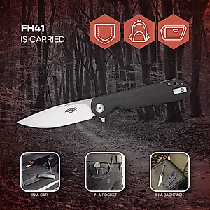 Ganzo Firebird FH41 BK D2 Steel Blade G10 handle Pocket Folding Knife EDC Tool