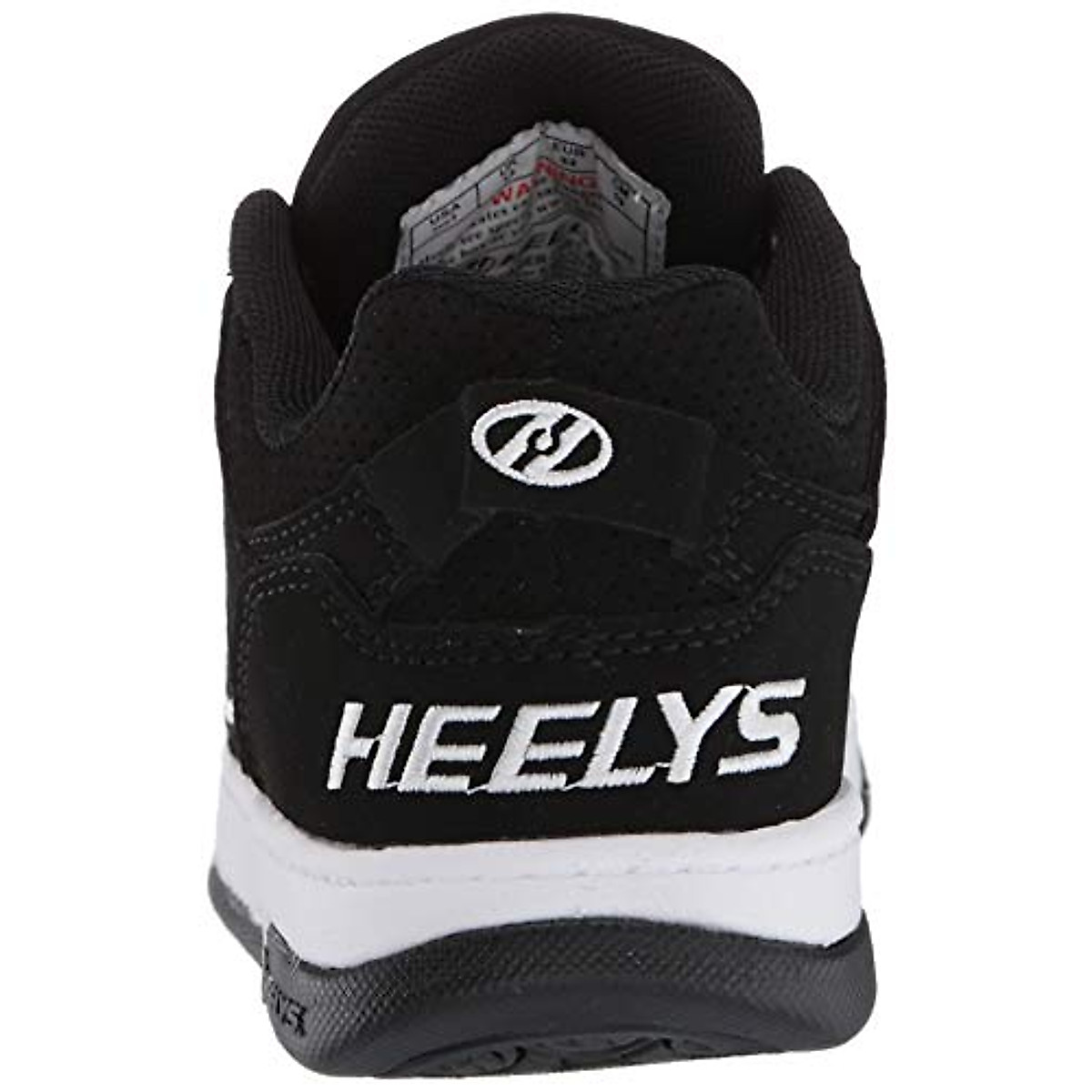 Heelys Boys' Voyager Tennis Shoe, Black/White, 4 M US Big Kid