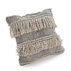 LR Home Priscilla Throw Pillow, 20" x 20", Gray