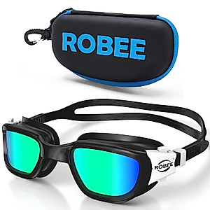 Robee Swimming Goggles, Adult Polarized Swim Goggles for Men Women Youth, Water Pool Glasses