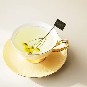 KKOKDAM Tea Korean Gifts - Chrysanthemum Flower Tea Stick - Blooming Tea Flowers, Korean Tea Set, Unique Tea Gifts, Fancy Tea Sets, Korean Gift Set, Loose Leaf Tea Set - 5 Count