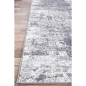 Rugshop Distressed Abstract Area Rug 2' x 3' Gray