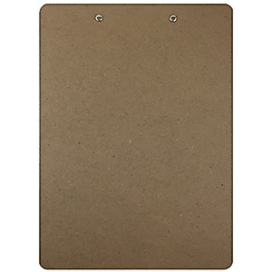 Trade Quest, Letter Size Clipboards, Low Profile Clip, Hardboard (Pack of 12)