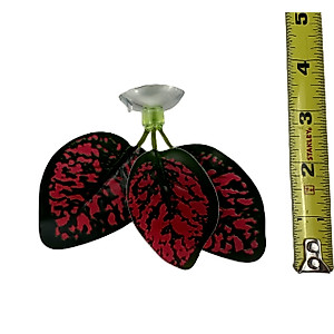 Gingerbread Pet Supply Red and Green Betta Bed Aquatic Plant, Decorative Fish Habitat