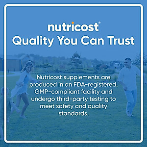 Nutricost N-Acetyl L-Cysteine (NAC) 600mg, 180 Capsules - Non-GMO, Gluten Free