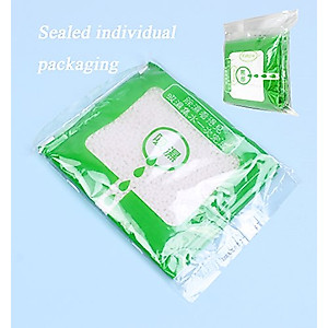 Eanjia 5 Pack Kitchen Bathroom Wardrobe Hanging Hygroscopic Desiccant Bag, Dehumidification Process Could be Witness