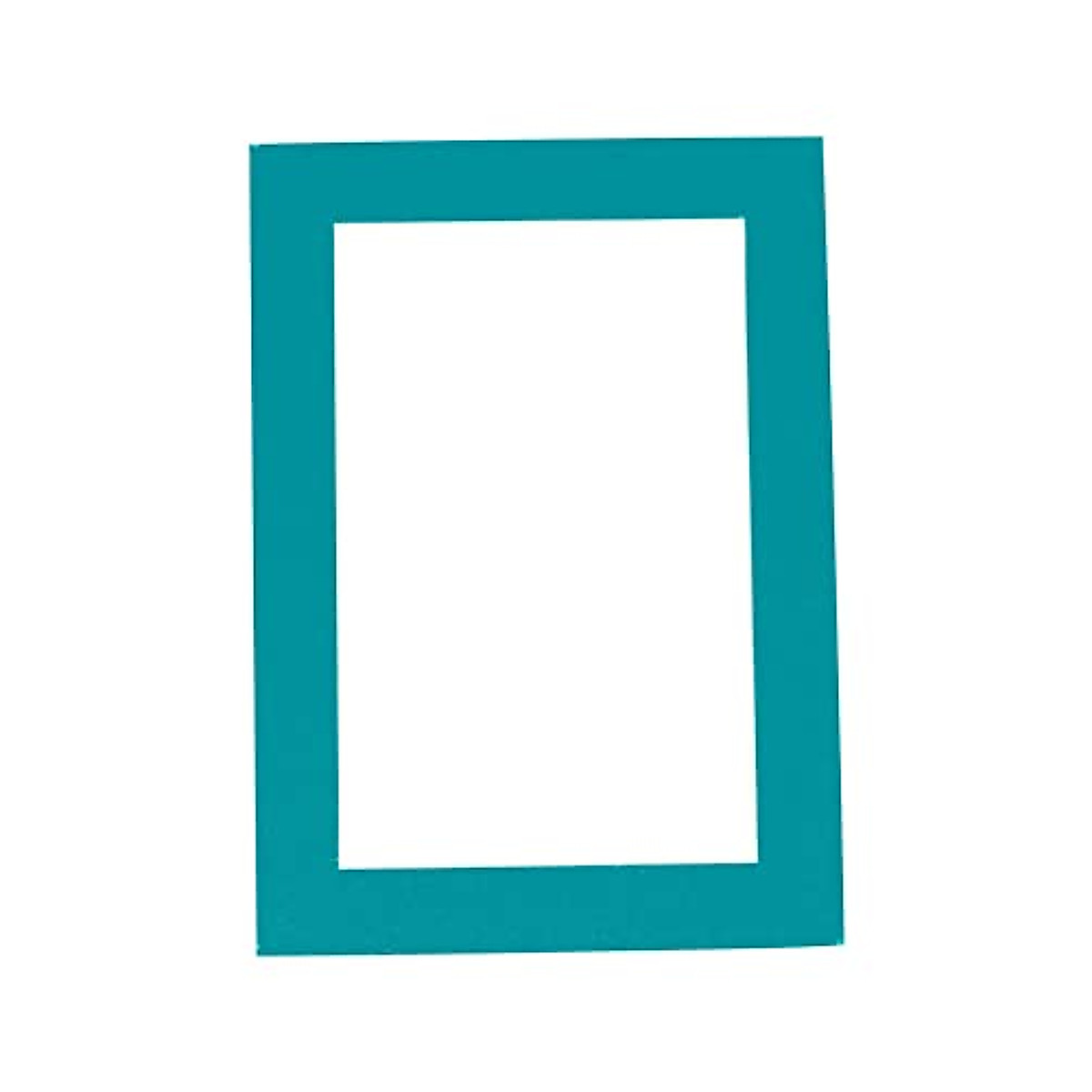 CountryArtHouse Teal Acid Free 16x20 Picture Frame Mats with White Core Bevel Cut for 11x14 Pictures - Fits 16x20 Frame - One Mat