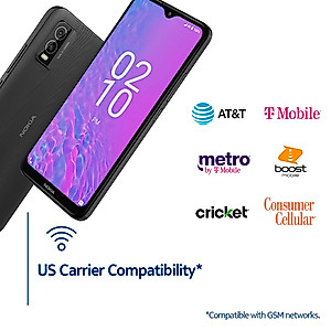 Nokia C210 | T-Mobile, AT&T, Cricket | Android 13 | Unlocked Smartphone | All Day Battery | US Version | 3/32GB | 6.3-Inch Screen | 13MP Dual Camera | Charcoal