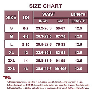 YADIFEN Corset Waist Trainer for Women Lower Belly Fat Sweat Waist Trimmer Workout Body Shaper