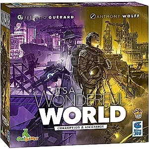 Lucky Duck Games It's A Wonderful World Corruption & Ascension Board Game Expansion - Expand Your Empire with New Challenges, Ages 14+, 1-7 Players, 30-60 Minute Playtime, Made