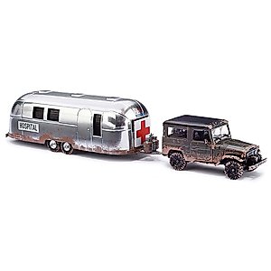 Busch 43011 Toyota Land Cruiser/Trlr HO Scale Vehicle