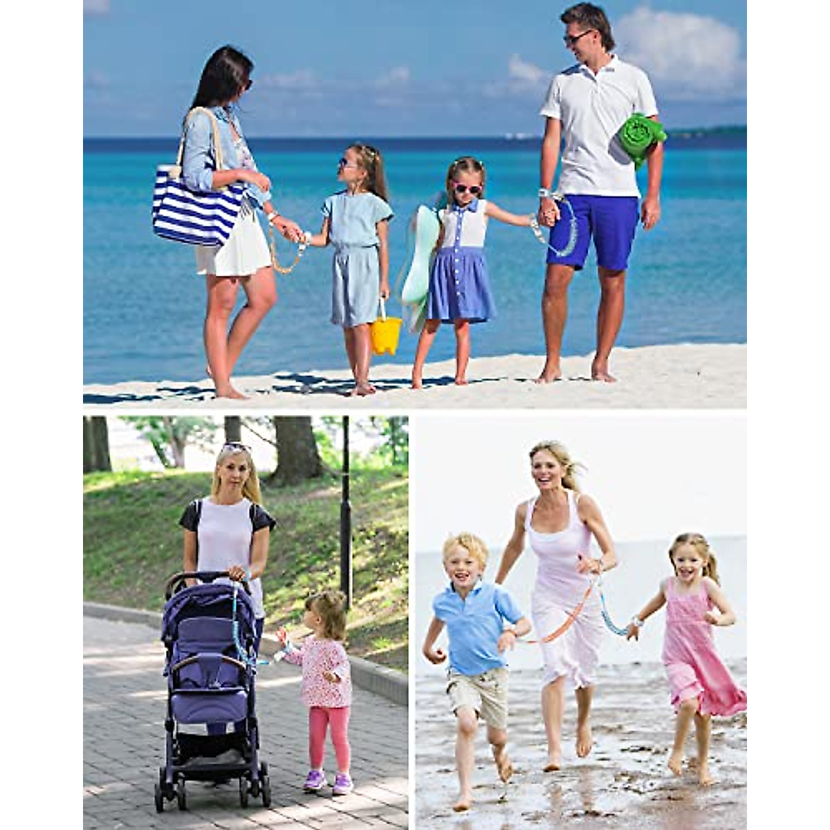 Upgrade] Anti Lost Wrist Link, Dr. Meter 2 in 1 Toddlers Safety Wristband Leash with Key & Lock, Dual Length 6.56ft Kids Walking Harness for Supermarket Mall Airport Amusement Park Zoo Travel