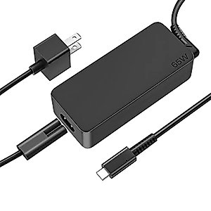 65W 20V 3.25A USB-C Power Adapter Charger for Dell XPS 12 13 9250/60 /70/80, Latitude 5290-2in1 5480 5580 7275 7280/90 7370/80/90 7480/90 and Other Type C Devices