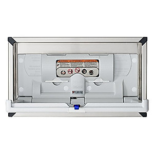 Foundations Classic Horizontal Baby Changing Station, Recessed with Stainless Steel Flange (5240259)