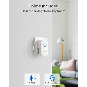 REOLINK Doorbell WiFi Camera - Wired 5MP Outdoor Video Doorbell, 5G&2.4G WiFi Security Camera System, Smart Detection Local Storage No Subscription Front Door Camera Home Security, Customized Chime V2