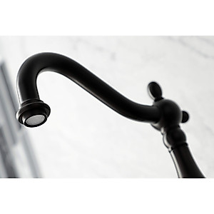 Kingston Brass KS1265PKLBS Duchess Bridge Kitchen Faucet, Oil Rubbed Bronze