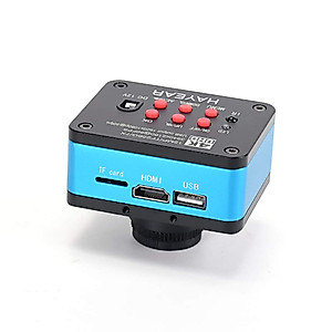 HAYEAR 4K UDH 2160P 1080P HDMI USB Industrial Microscope Camera for Machine PCB Board CPU Repair Soldering；PC Support Windows/Mac/Linux System