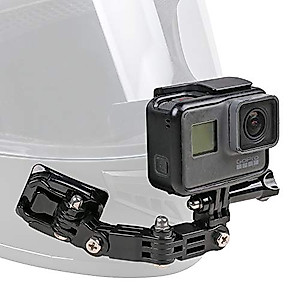 Motorcycle Helmet Chin Mount Kit Compatible with GoPro Hero 10 Black, Hero 9/8/7 (2018)/6, 4 Session and More Action Cameras (Motorcycle Helmet Chin Mount)