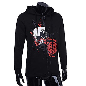 Hoodies for Men Thenlian Mens Pure Color Pullover Long Sleeve Hooded Sweatshirt Tops Blouse(Black, XL)