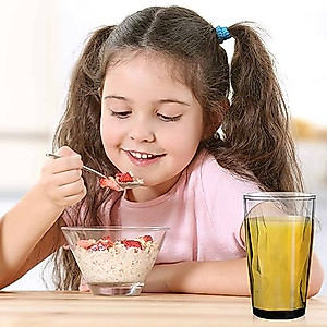 16oz Clear Acrylic Drinking Cups Plastic Tumblers Drinking Glasses Set Wine Glasses Beverage Cups Tumbler for Poolside Party, Stackable, Dishwasher Safe, Easy to Clean, Large Capacity