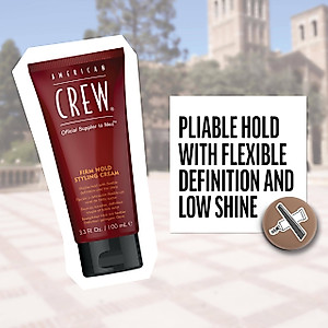 American Crew Men's Hair Styling Cream, Like Gel with Firm Hold and Low Shine, 3.3 Fl Oz