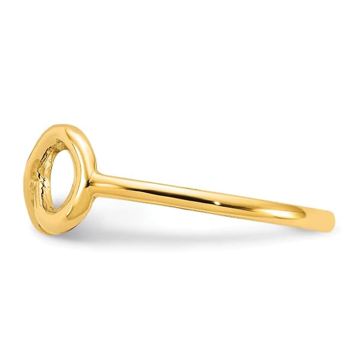 IceCarats 14K Yellow Gold Infinity Twisted Love Knot Symbol Woven Crisscross Band Statement Ring Size 7