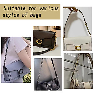 OLSEEY Purse Strap Extender 2Pcs Bag Extender Chain for Shoulder Bag Metal Chain Strap Extender Replacement Purse Extender Bag Extender Accessory(2 Pieces Vintage gold)