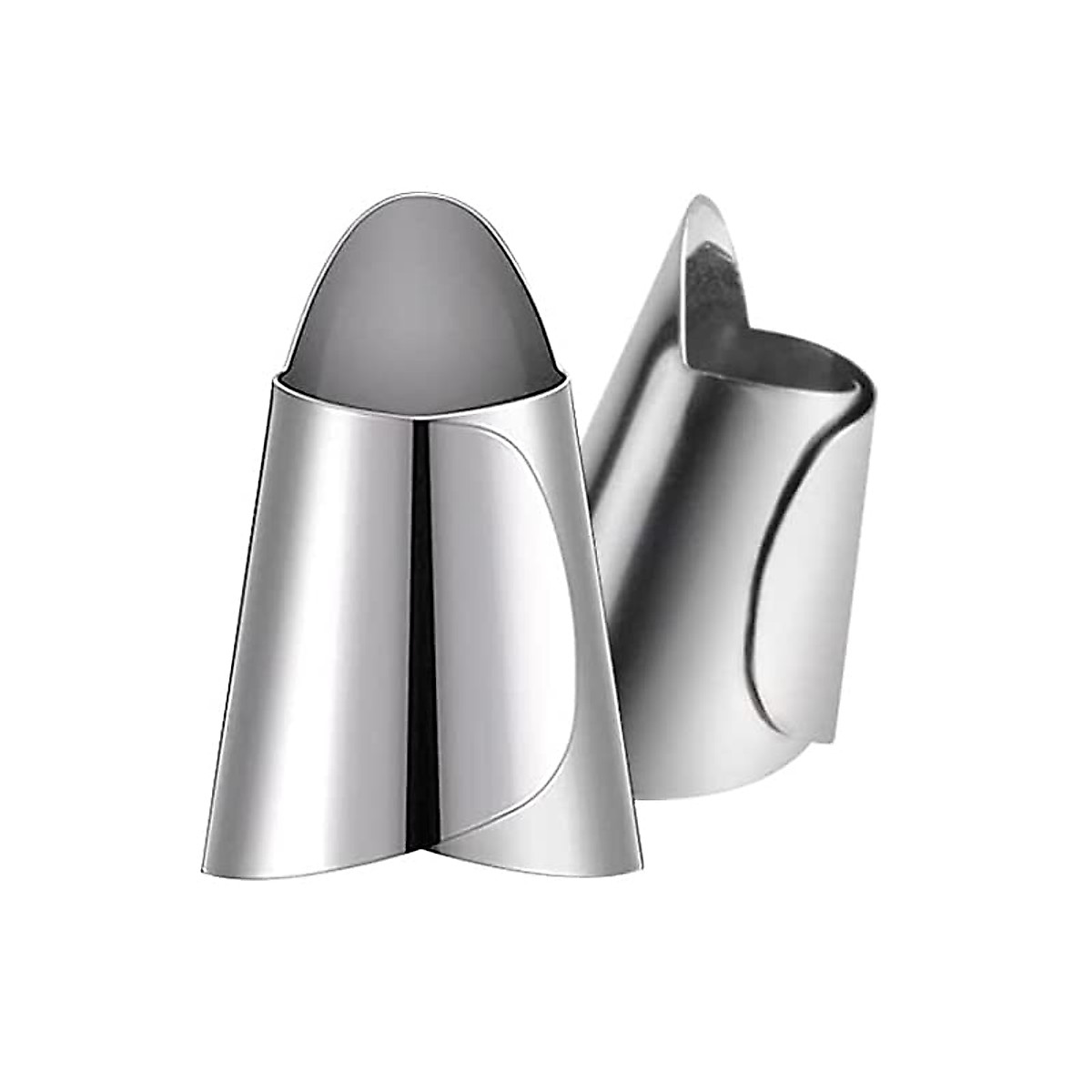 AIMPGSTL 10PCS Finger Guard for Cutting Vegetables, Stainless Steel Finger Protector, Thumb Guard Peelers for Onion Holder Slicer Kitchen Tool Avoid Hurting When Slicing and Chopping