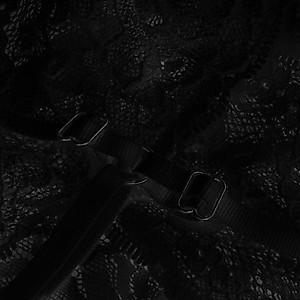 LATINDAY ◆ Womens Lace Underwear Soft Sexy Hollow Hipster Bow-Tie Ladies Bikini Panties Briefs Lingerie Black