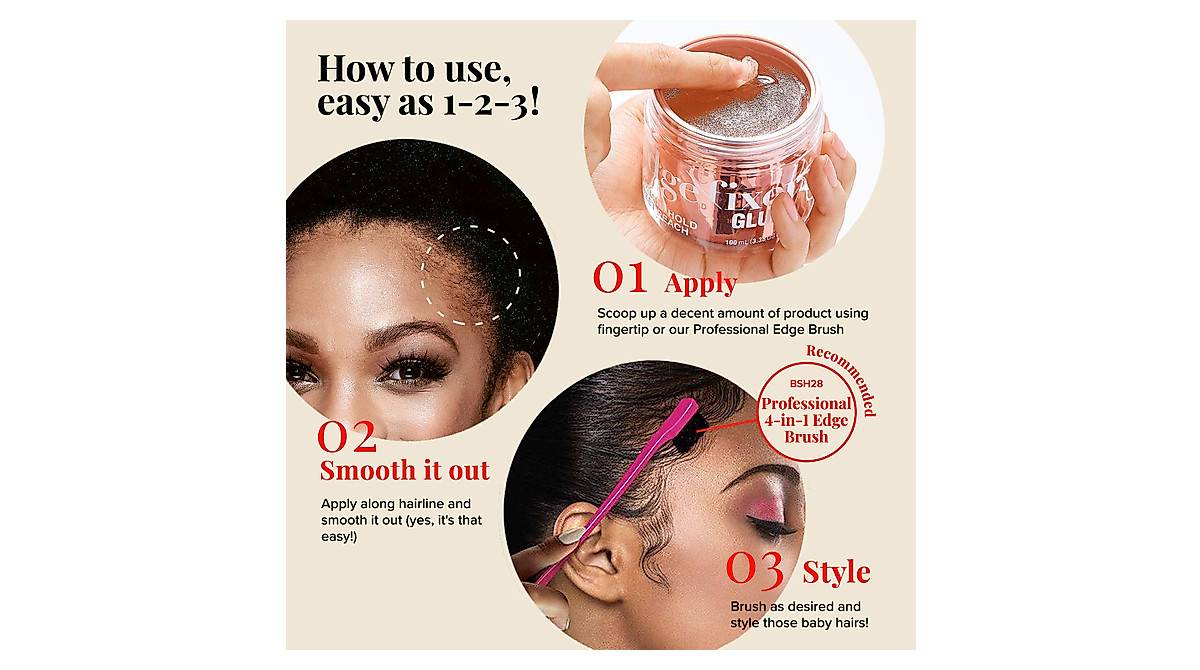 Red by Kiss Edge Fixer Color: Max Hold, Gray Coverage, Thin Edges